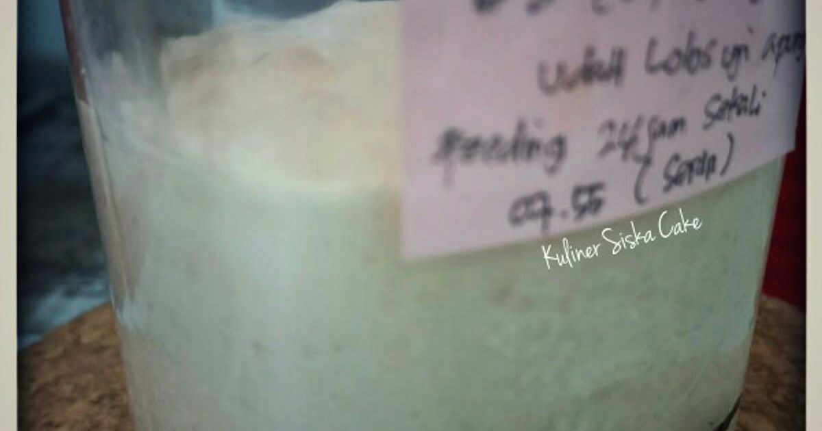 Resep Membuat Sourdough Starter (Ragi Alami) Dan Tips oleh Siska Dian ...
