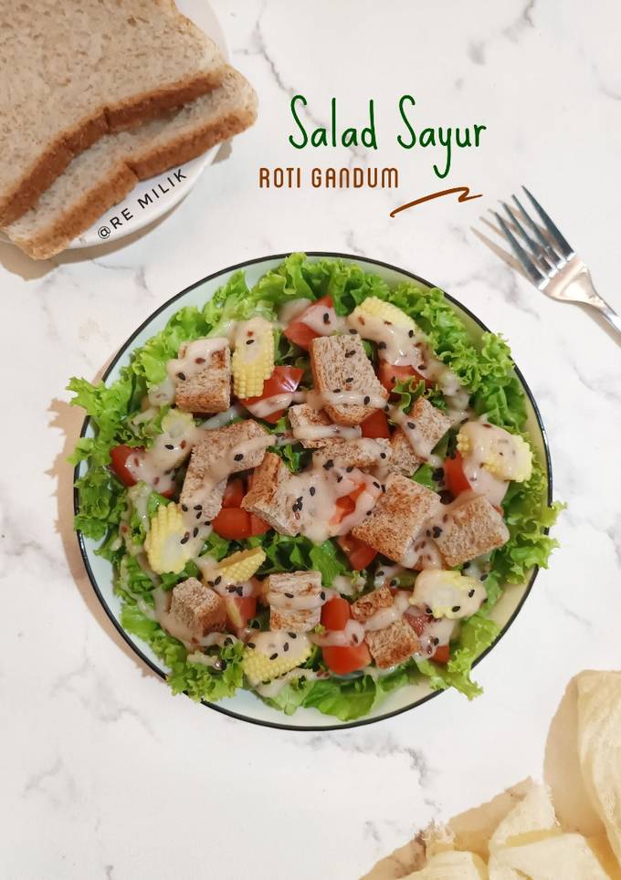 Resep 526. Salad Sayur Roti Gandum oleh Re Milik - Cookpad