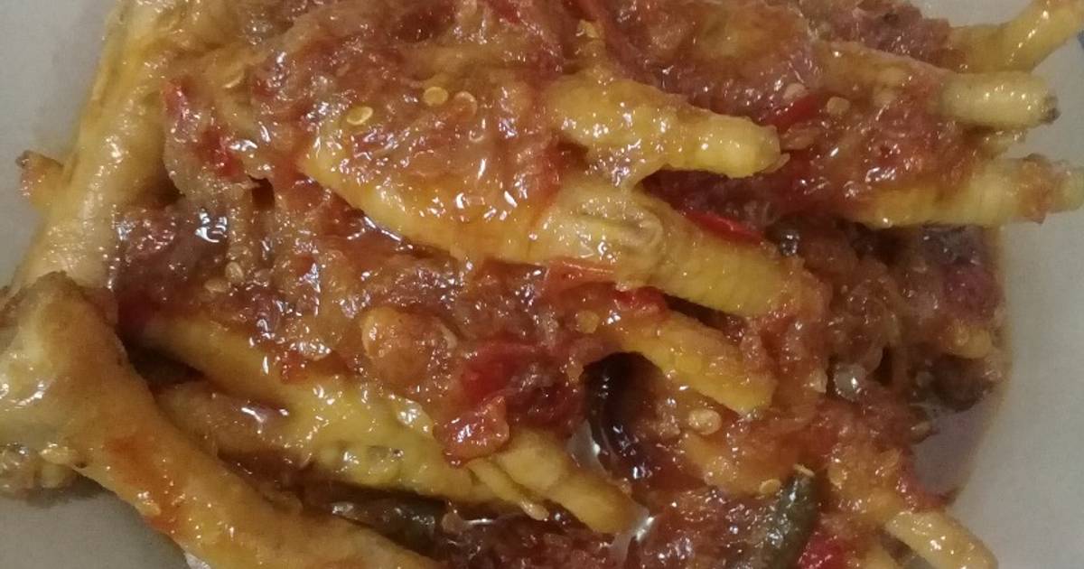 Resep Ceker Mercon step by step oleh Alesha Naima Putri - Cookpad