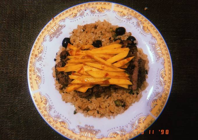 Resep Fake-Wagyu in Mango Sambal with Butter Spiced Rice oleh ...