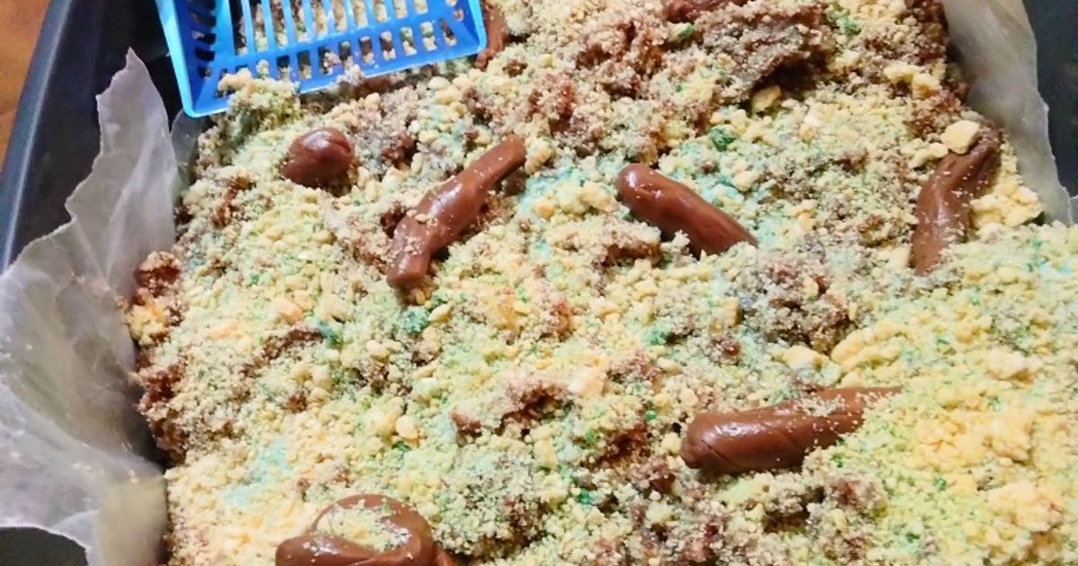 Cat Litter Cake 🍰 Recipe By Chef Mommy Nessa