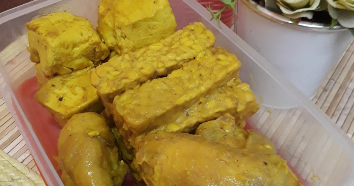 Resep Tahu, Tempe, Ayam Ungkep oleh Mama Dia - Cookpad