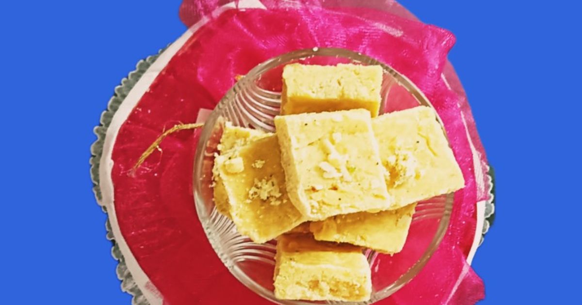 Coconut Besan Burfi Recipe by Nutan Shah - Cookpad
