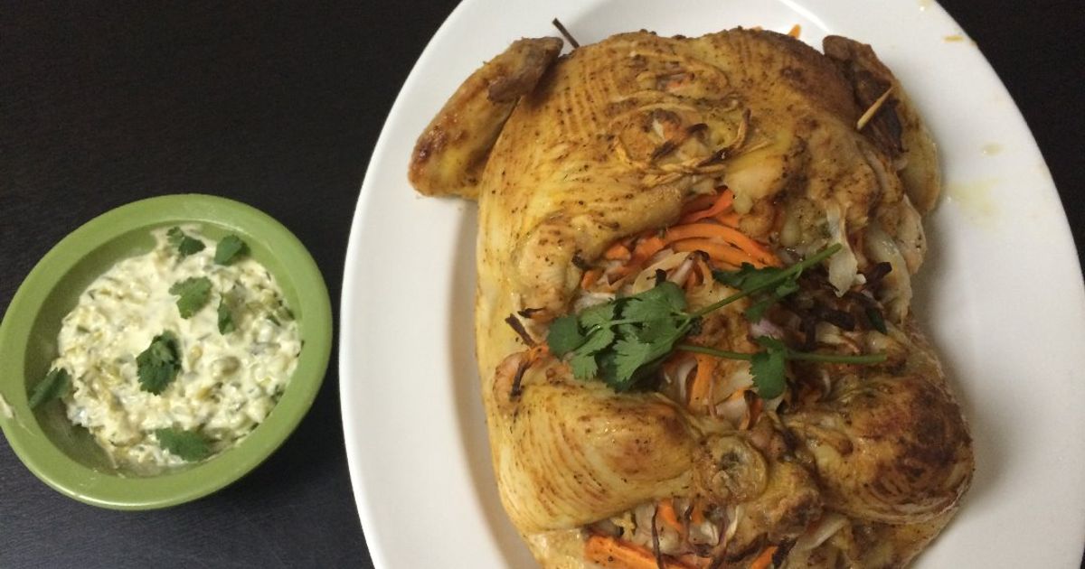Pollo Deshuesado Relleno Con Camarones Receta de Chef Linda Tejada