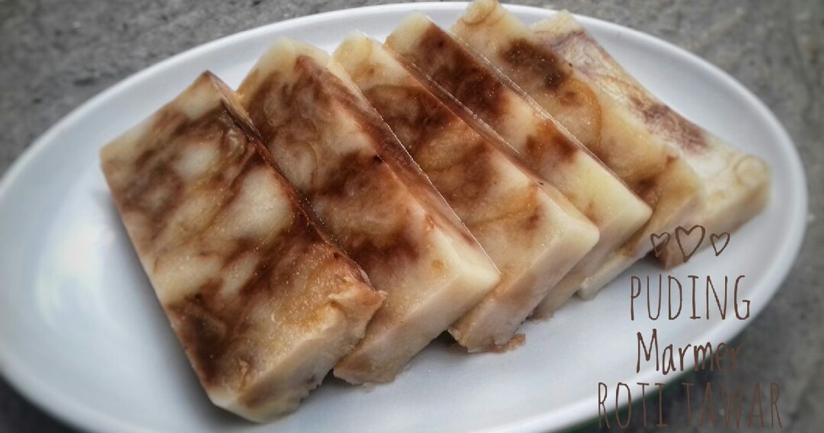 Resep 29. Puding Marmer Kulit Roti oleh Cicik Ary - Cookpad