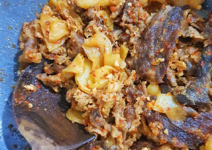 Resep Balado Beef Slice Kentang oleh Reyningtyas Putri - Cookpad