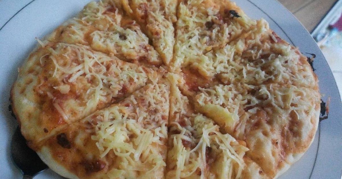 Resep Pizza Pake Teflon oleh Via Gusvianita - Cookpad