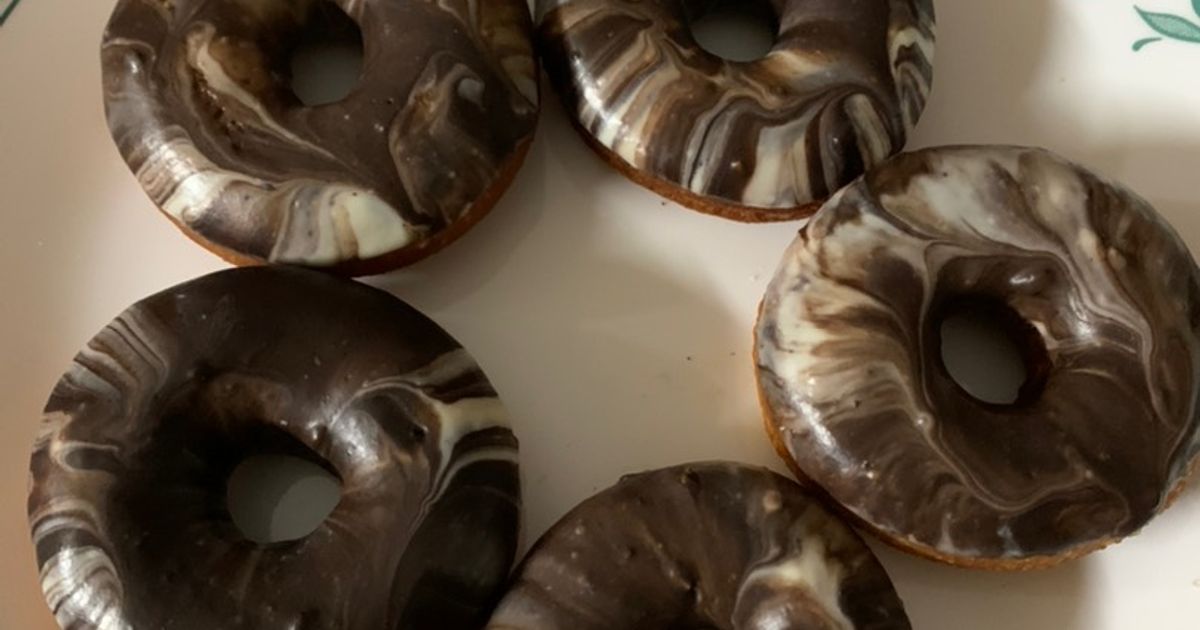 Choco Marble Donuts Recipe by annapurna - Cookpad
