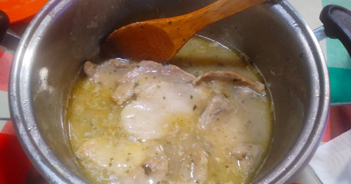 Lomo de cerdo en salsa verde Receta de Francisco Gil- Cookpad