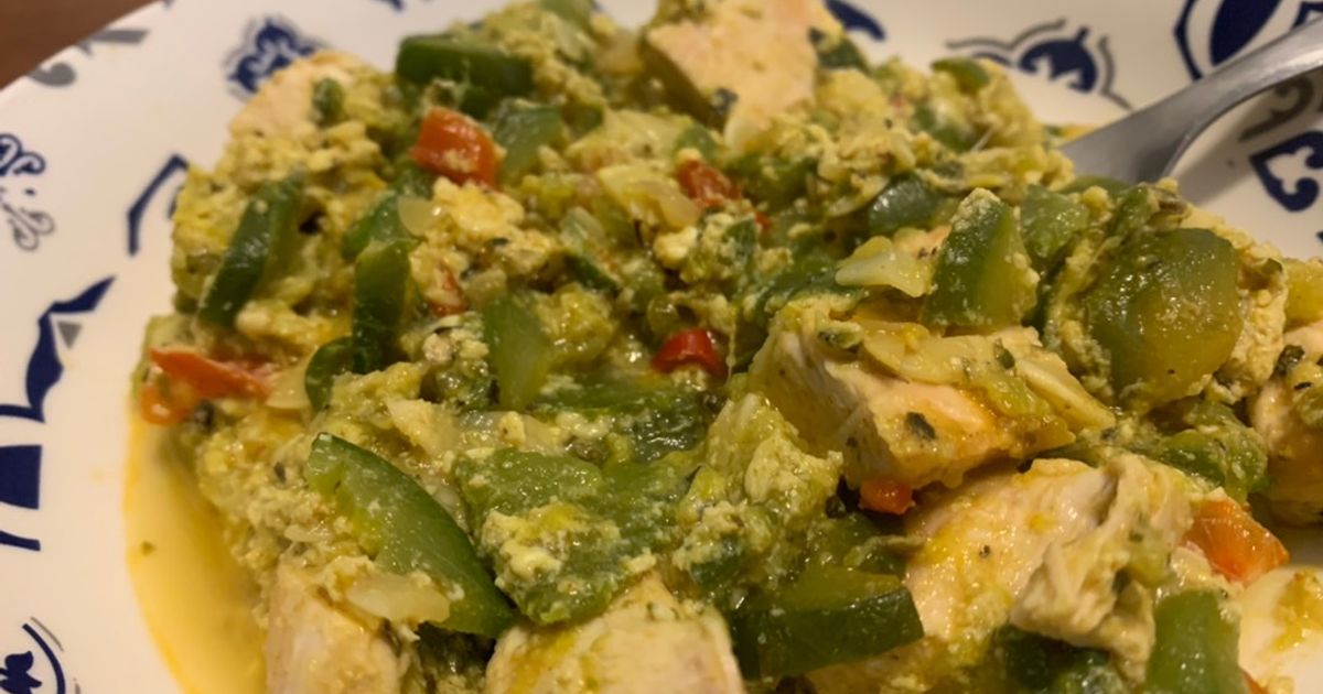 Revuelto Zapallito Y Pollo Receta de Florencia Bonfrisco- Cookpad