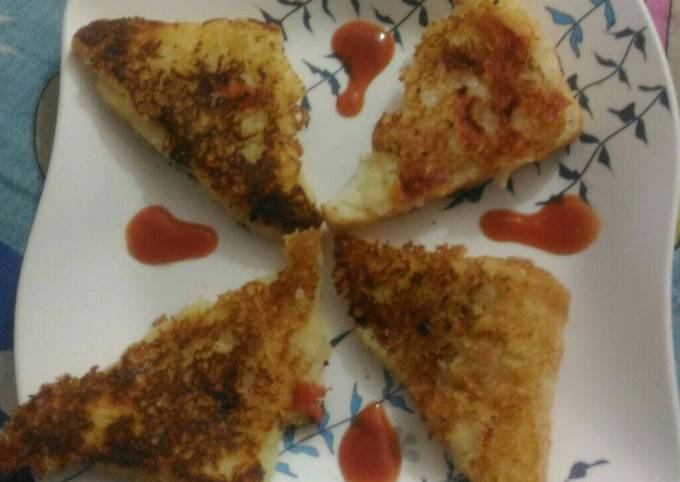 Suji dahi toast Recipe by Srivastava Neha - Cookpad