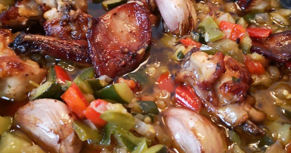 Conejo con sanfaina Receta de pilucaserrano- Cookpad