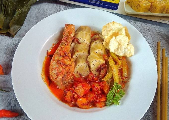 Resep Lontong Pasta Sayur Betawi Long Macaroni oleh Dish by Ifah - Cookpad