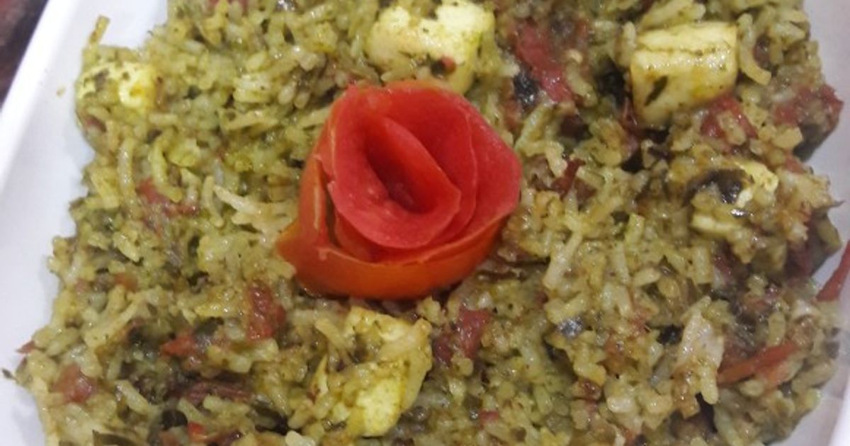 Palak Paneer Pulav Recipe by Soni Cooking Classes