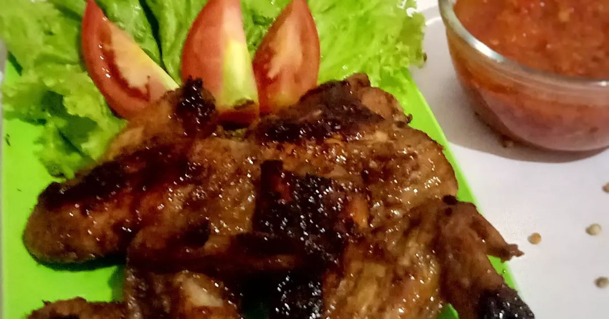 Resep Baceman Sayap Ayam Bakar oleh Ine Ervina - Cookpad
