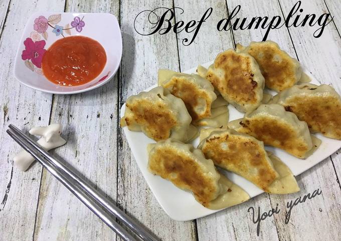 Resep Beef dumpling oleh yovi yana - Cookpad