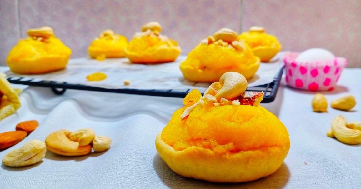 Egg Halwa With Mini Tart Recipe by Misbah Rasheed Qureshì - Cookpad