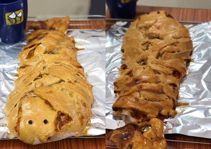 Fish tail chicken bread Recipe by Rakhi Ghosh - Cookpad