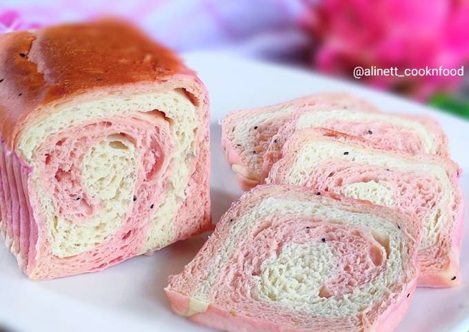 Resep Roti Tawar Buah Naga Oleh Alinett Cooknfood Cookpad