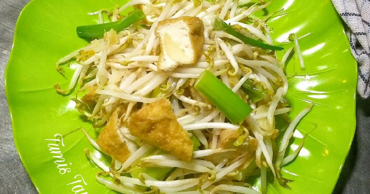 Resep (2.23) Tumis Tauge Tahu Simple oleh Kucingrabbit [ Anny ] - Cookpad