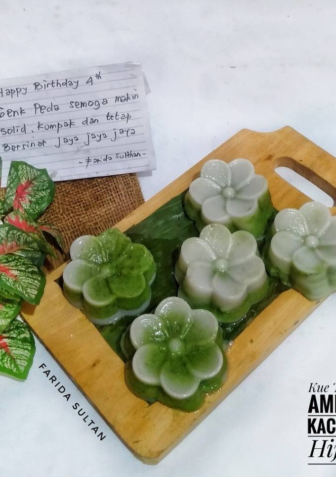 Resep Kue Talam Ampas Kacang Hijau oleh farida Sulthan 🇮🇩 (IG. Malika02782) - Cookpad