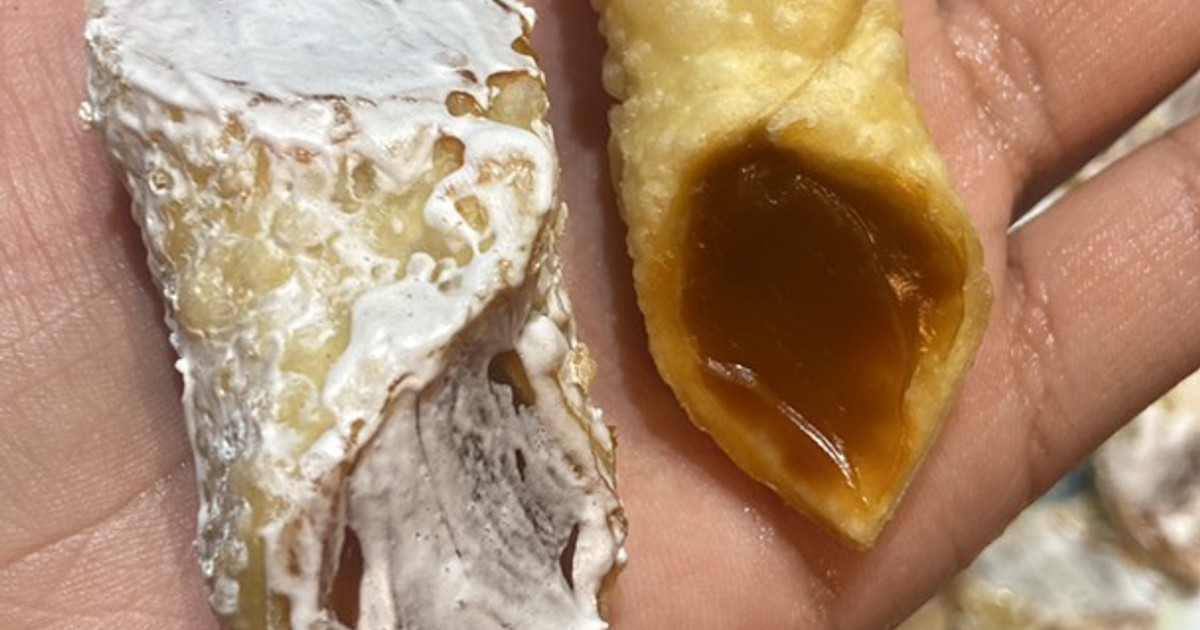 Gaznate De Yemas Sin Manteca Y Sin Grasa Receta de Mariana Lopez