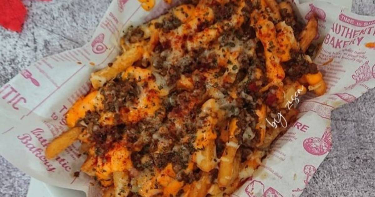 Resep Loaded Fries oleh zisca - Cookpad