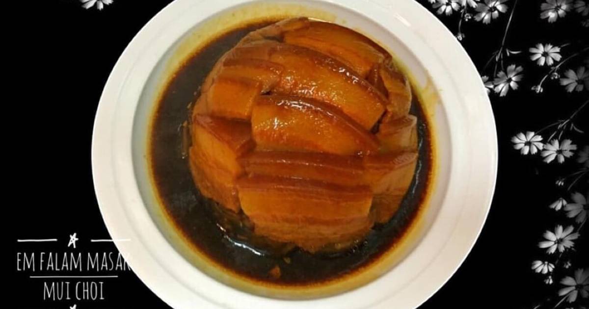 Resep Steamed Mui Choy with Pork Belly oleh Tinny Tin Sam - Cookpad