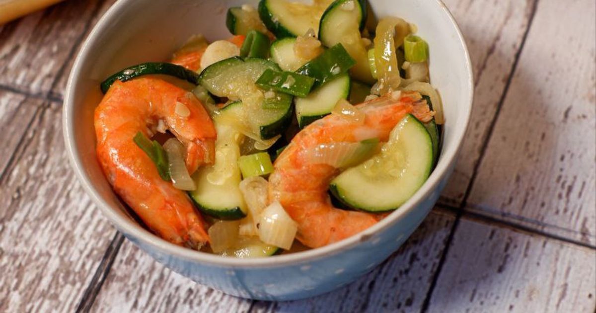 Resep Aehobak Saeu Bokkeum (Tumis Zukini Dan Udang) oleh Ira H - Cookpad