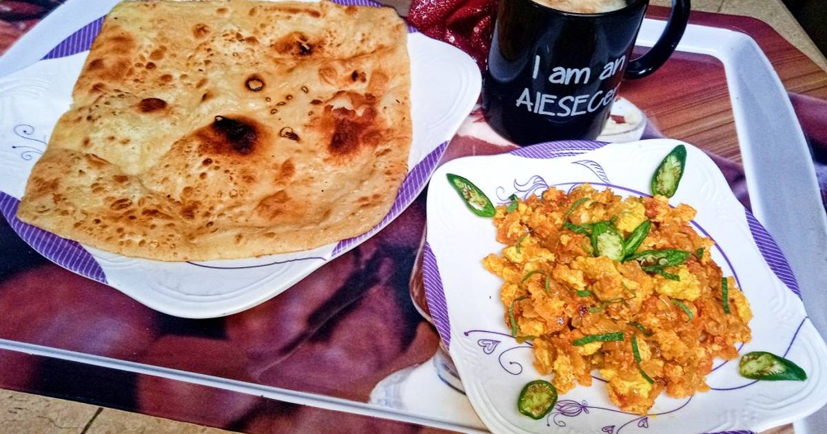 Tomato omelet Recipe by Kulsoom Ikram - Cookpad