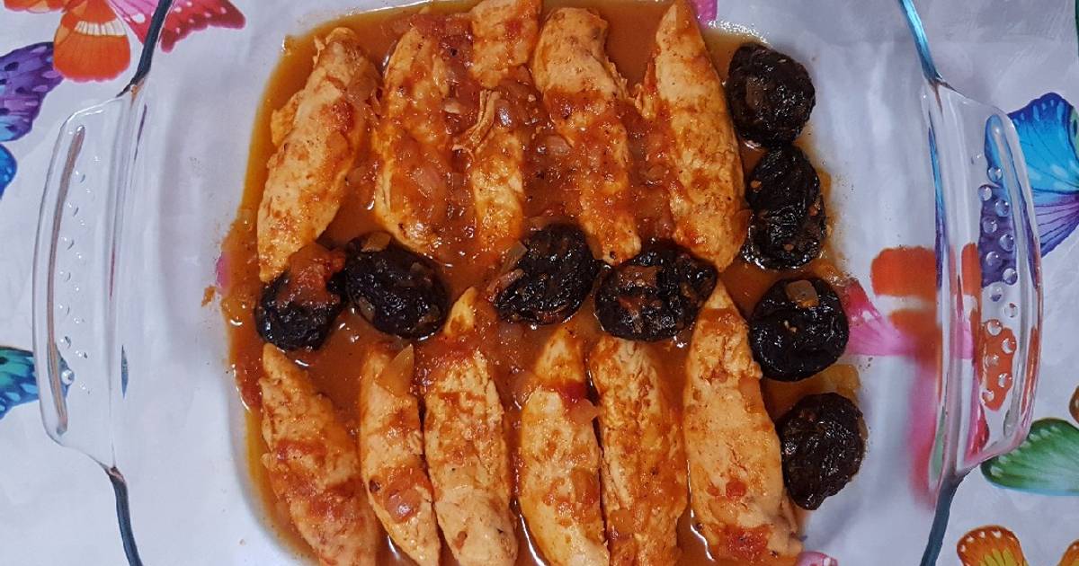 Pollo con ciruelas Receta de ISA- Cookpad