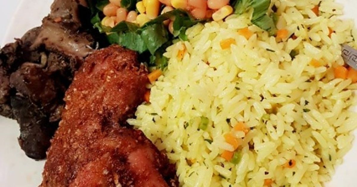 Jallop Rice Garnish With Corn Salad Recipe by Mfahs_delicacies - Cookpad