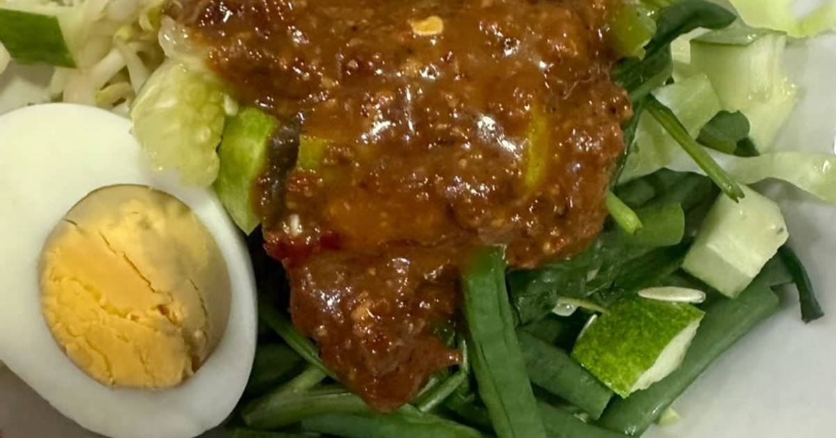 Resep pecel sayur: Sehat, segar, mudah & lezat!