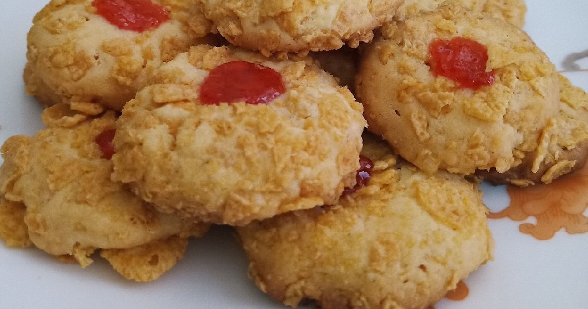 Resep kue cornflake renyah rumahan enak dan mudah - Cookpad