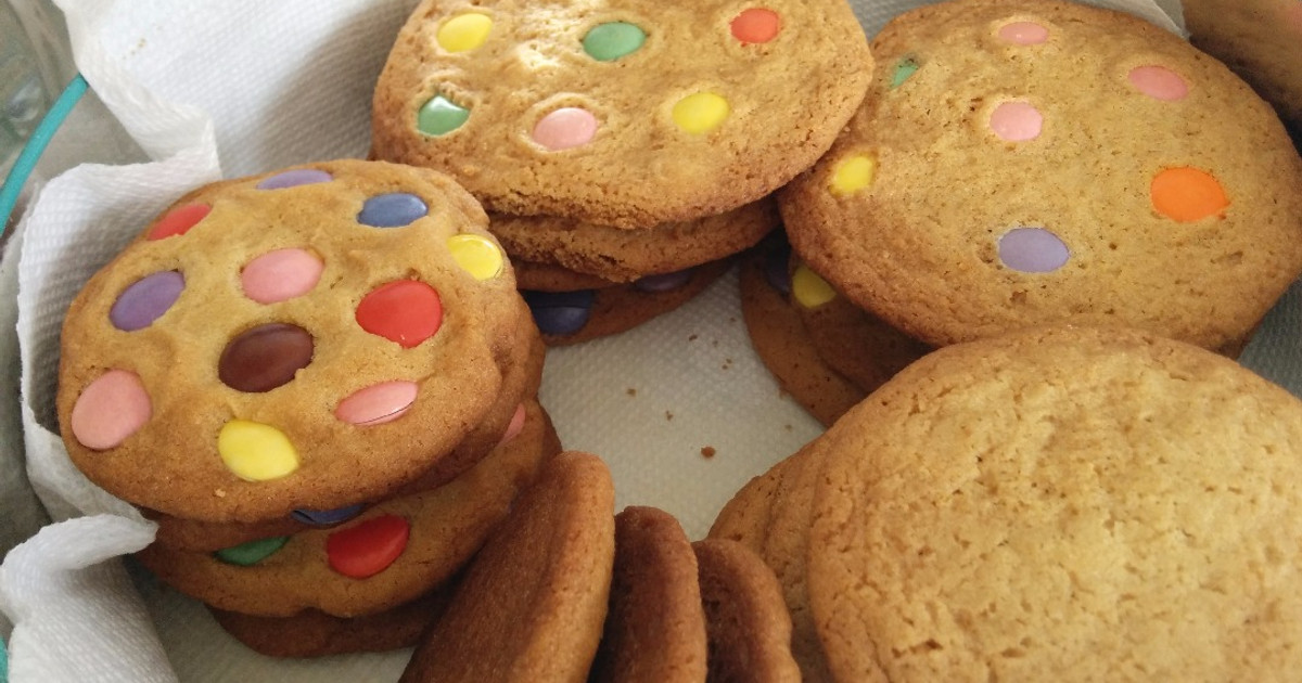 Smarties Cookies 🍪 (Aka M&M Cookies) Recipe by David K