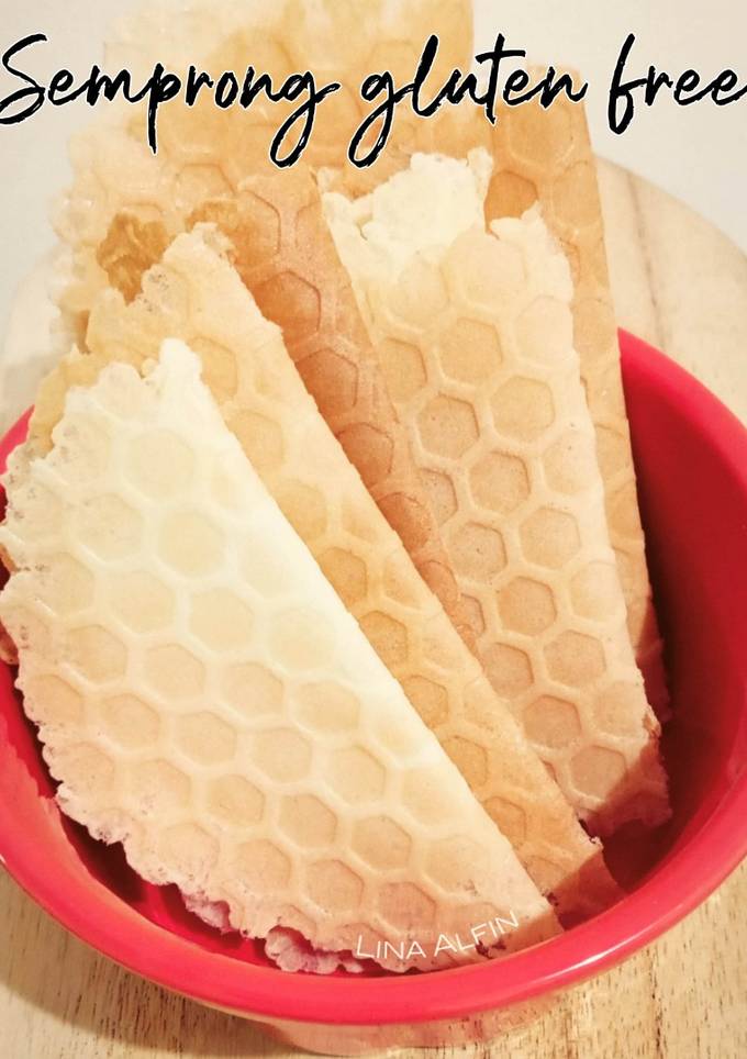 Resep Semprong Gluten Free | Opak Renyah oleh Lina Alfin - Cookpad