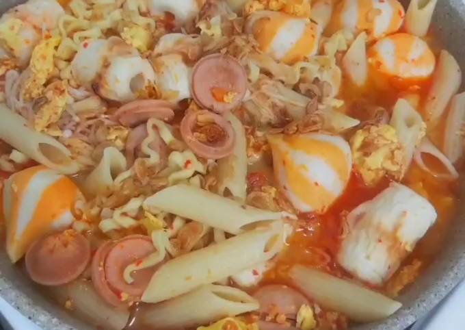 Resep Seblak pasta jamur enoki oleh Ririn - Cookpad