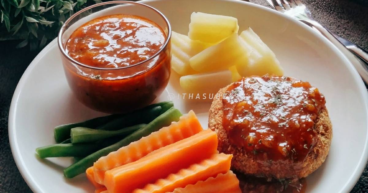 Resep Steak Tempe Saus Bolognese oleh Itha Subekti - Cookpad