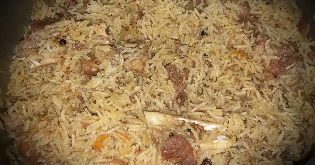 Mutton pulao in black pepper....#Eid kaypakwan Recipe by urooj farhan ...