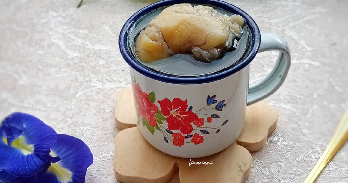Resep Wedang Tape Bunga Telang oleh Lia Ariani - Cookpad