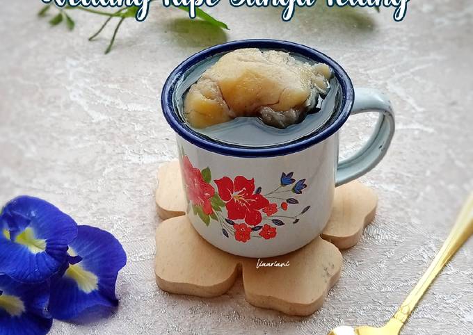 Resep Wedang Tape Bunga Telang oleh Lia Ariani - Cookpad