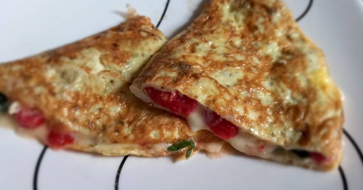 Omelette caprese - 27 recetas caseras- Cookpad