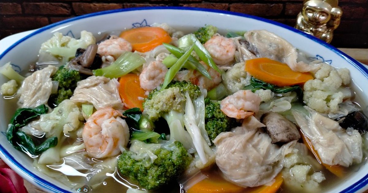 Resep capcay kembang tahu untuk anak rumahan enak dan mudah - Cookpad