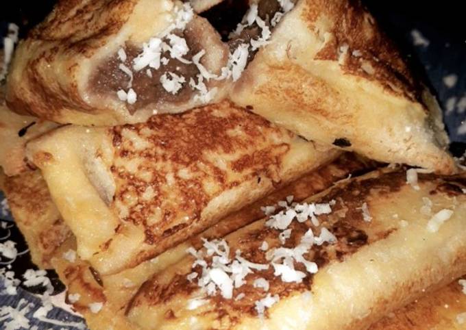 Resep Roti bakar selai pisang coklat keju oleh indah Y - Cookpad