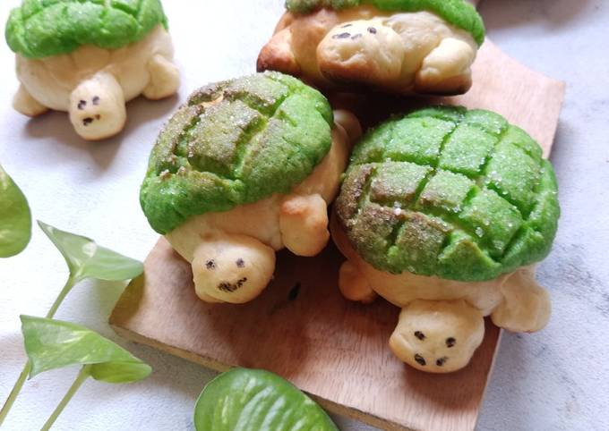 Resep Roti Melon Kura Kura oleh Indah Kurniasari - Cookpad