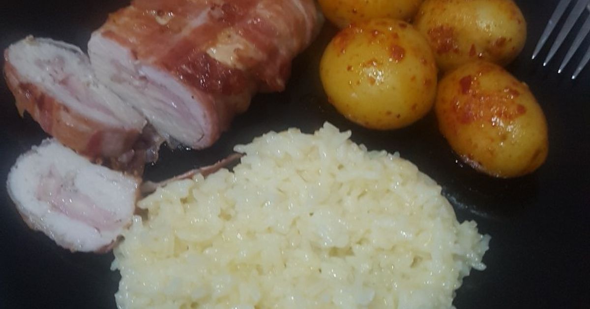 Pechuga De Pollo Rellena Envuelta En Tocino Receta de Karely'S- Cookpad