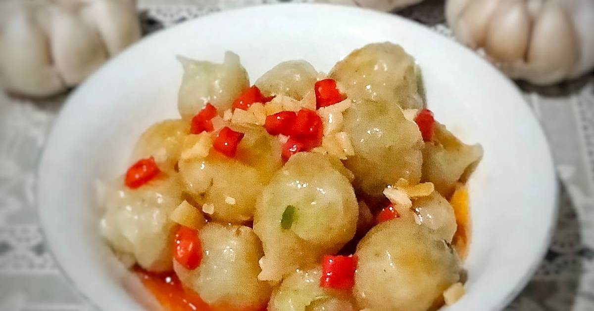 Resep Cilok Saus Bawang Asam Manis oleh Fey_Pawonmungil - Cookpad