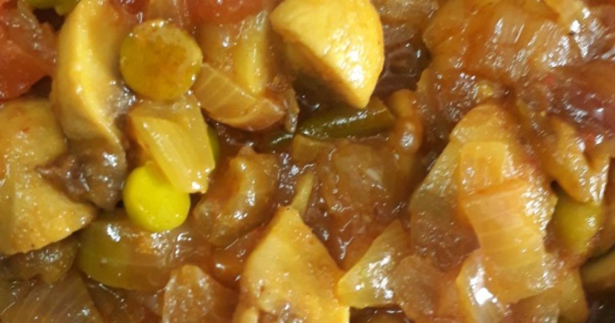 Mushroom and matar veg Recipe by Chef Navi - Cookpad