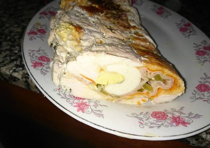 Arrollado de Pollo Receta de Cheredia- Cookpad