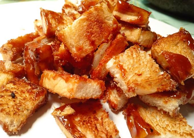 Resep Caramel bread popcorn / roti kering karamel oleh Eka Tyana - Cookpad